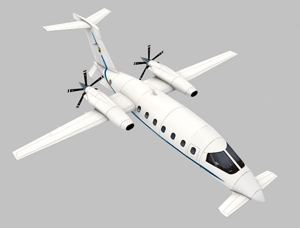 Piaggio P-180 Avanti Papercraft | Papercraft Paradise | PaperCrafts ...