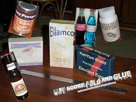 Fallout New Vegas: Food Boxes & Labels Papercraft | Papercraft Paradise ...