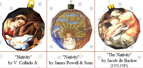 Nativity Christmas Balls Papercraft | Papercraft Paradise | PaperCrafts ...