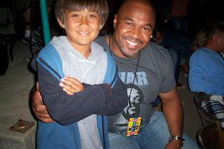 Albert & Claudia Lugo past events: Cristian with Corbin Bleu's Dad