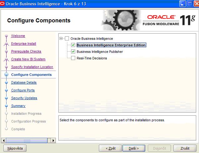 Czech BI/DW Blog: Instalace Oracle Business Intelligence Enterprise Edition 11g