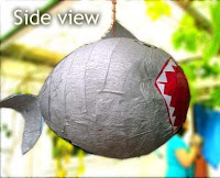Great Fun etc: How to Make a Shark Pinata