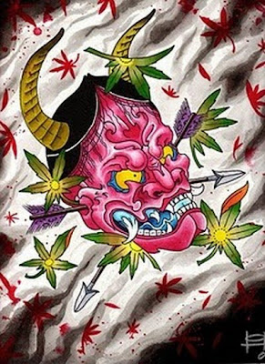 Tattoo Topeng Jepang - Japanese Mask Tattoo (Album 1) | Gambar Seni Tattoo