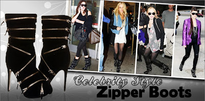 Celebrity Style: Celebrity style look - Zipper Boots