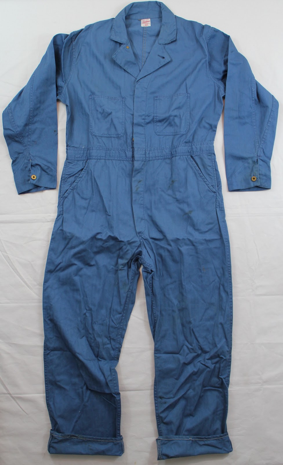 vintage workwear: The Cleveland Overall Co. UNION MADE Blue HBT Coveralls