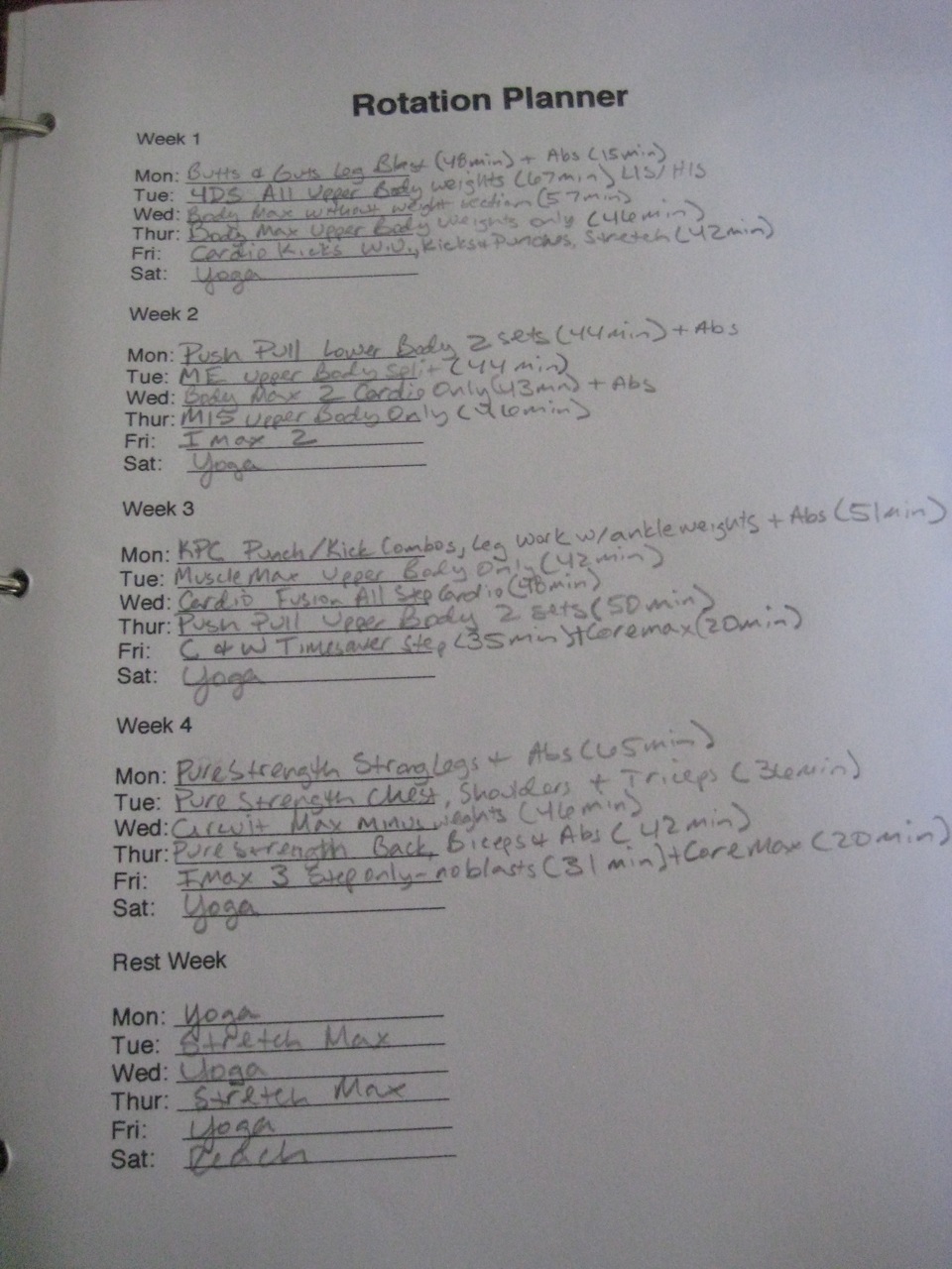 The Fitness Freak: How Do I Plan My Rotations?