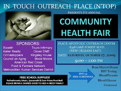 The Trumpet Blog: Community Health Fair