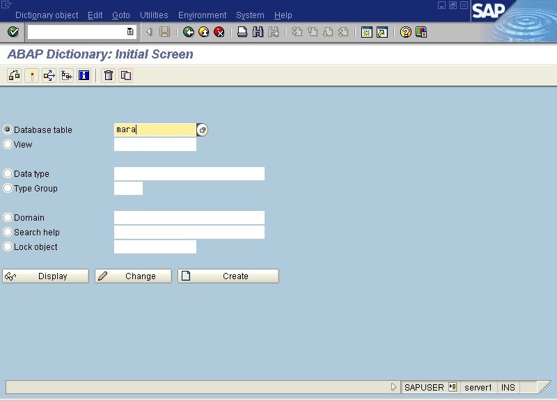 Sap Abap With Screenshots Abap Data Dictionary