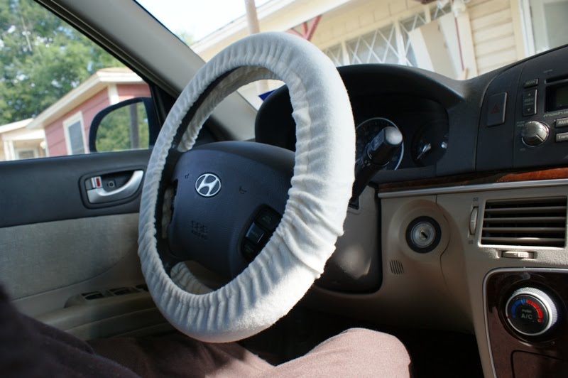 Something About Katie: Steering Wheel Cover Tutorial