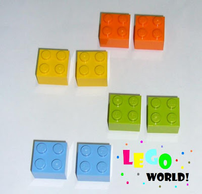 beads 'n' buttons: Lego ear studs - Pastel colours (Up for order) EXTENDED!