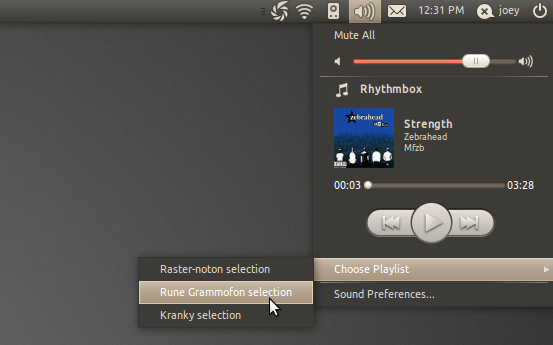 Natty Sound Menu Adds Playlist Support Omg Ubuntu