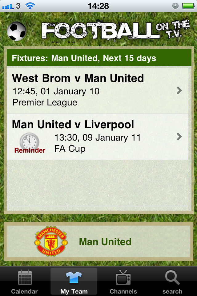 Manchester United Dugout: Football on the TV App for iPhone, iPod touch ...