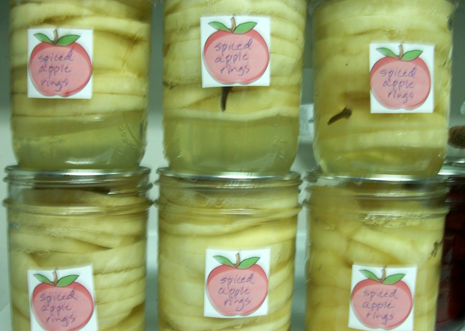 Mother's Kitchen: Can Jam November: Spiced Apple Rings