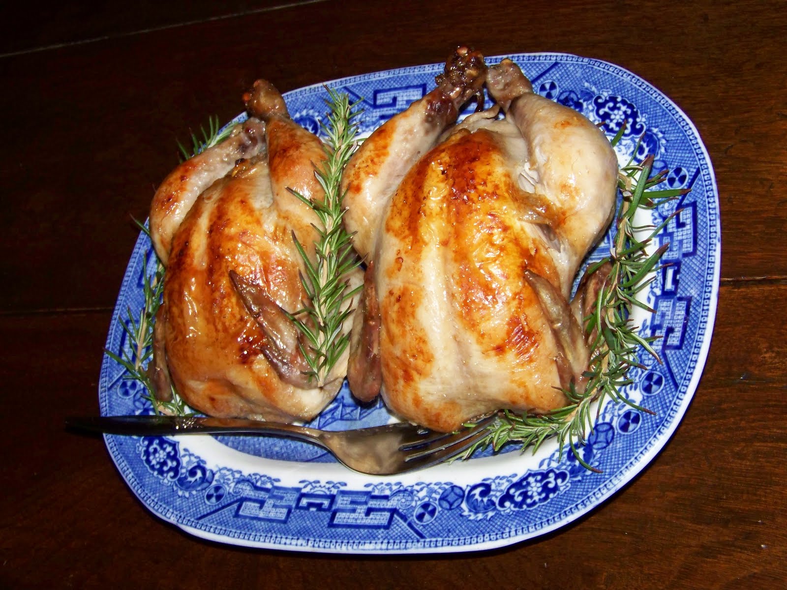 Grilling and Gourmet Cooking: Wine Glazed Cornish Game Hens