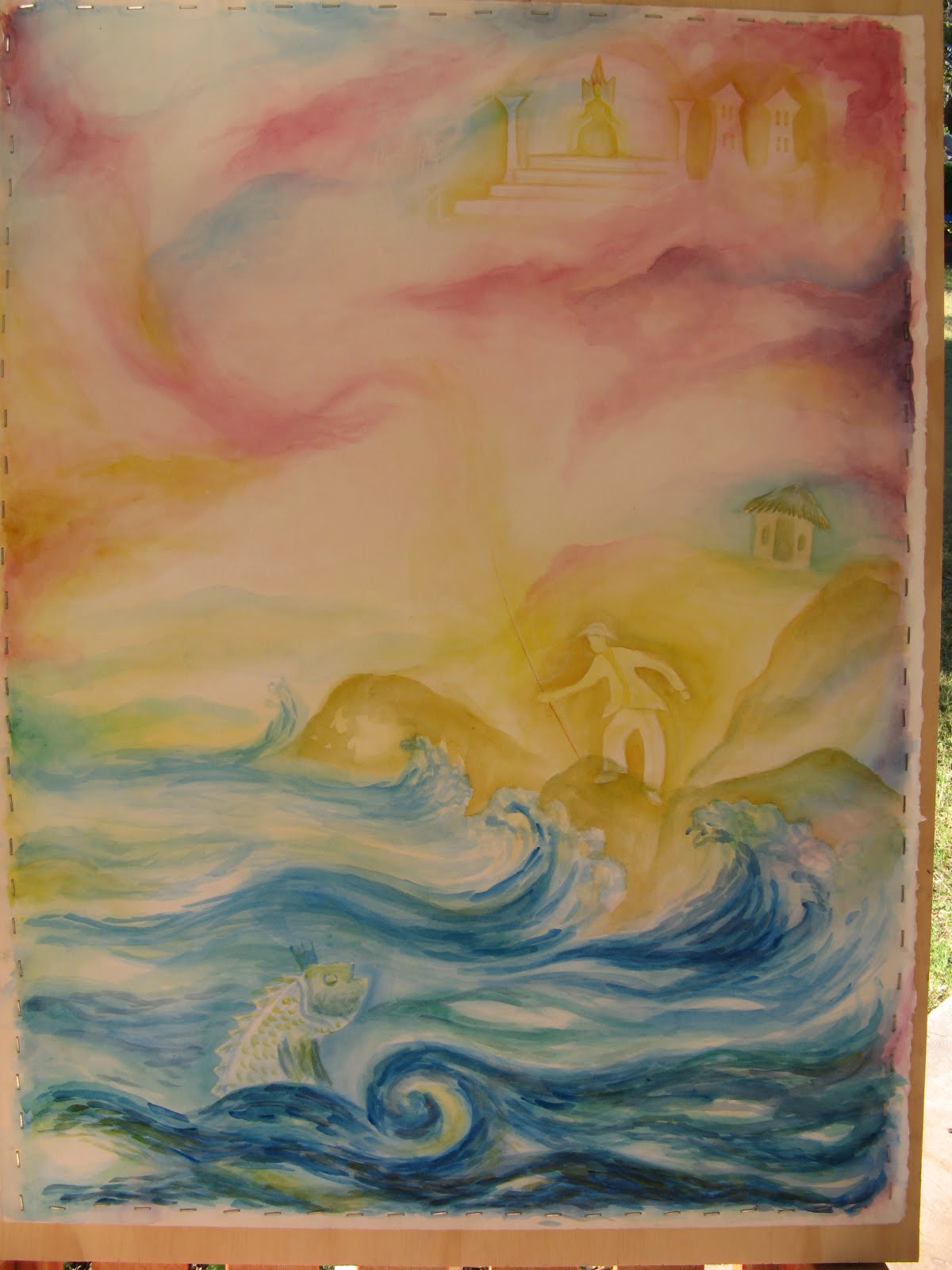 Teaching Handwork: painting rooms. Lazure and Veil