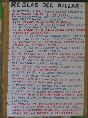 SanCri.com: Las Reglas del Billar!