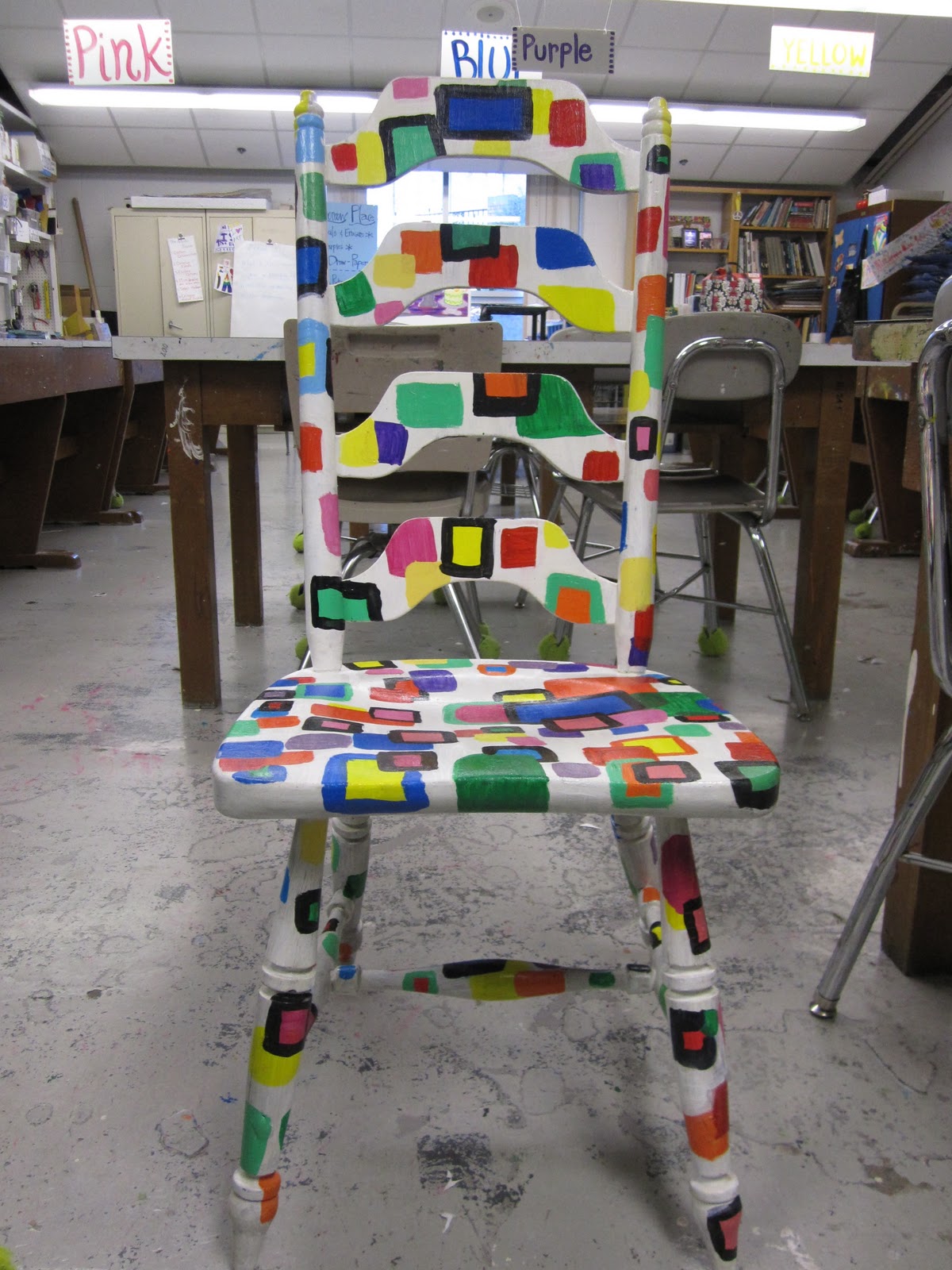Think Create Art: "Project Artist Chairs" for Casino Night