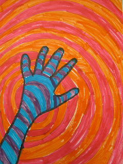 Think Create Art: Warm and Cool Color Hands- 2nd Grade