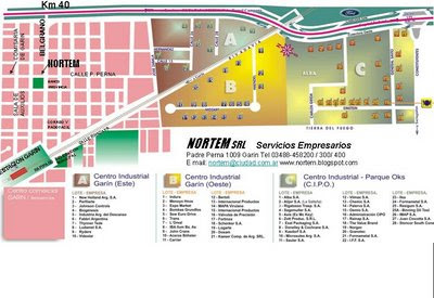 GARIN. Planeamiento Urbano: Plano de Garin Este