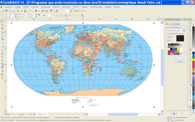 Designer Draw: Mapa Mundi em CDR