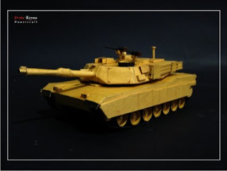 Papercraft and Papermodel: M1A1 Abrams Papercraft