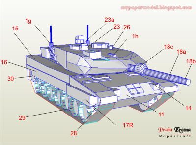 Papercraft and Papermodel: Leopard 2A6 Instructions