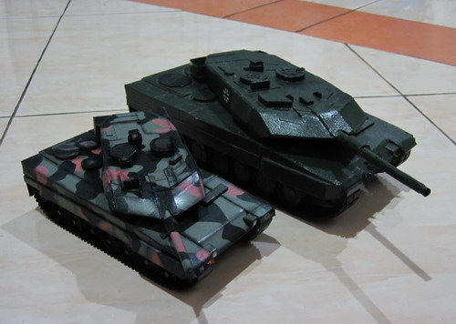 Papercraft and Papermodel: Leopard 2A6 Military Papercraft