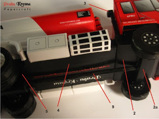 Papercraft and Papermodel: Pertamina Oil Truck Papercraft Instruction