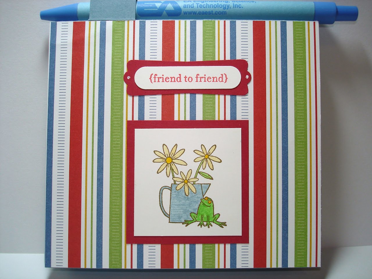 A ScrapN Tia N Tx: Post It Note and Pen Holder ~ 4x4