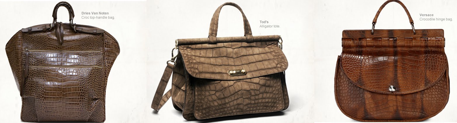 the tailoress: best of fall 2010 croc bags times three