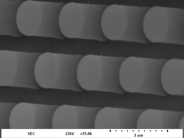 SEC - Scanning Electron Microscope: Silicon Wafer Image - SEC Mini-SEM
