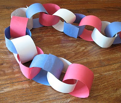 Idea Box: Patriotic Paper Chain