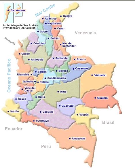Descubre El Mapa De Colombia Con Todas Sus Capitales – YQVFZN