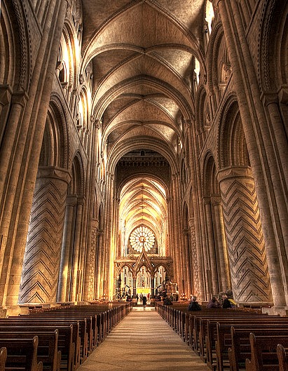 arch: Durham Cathedral, Durham, England, (1093), Romanesque