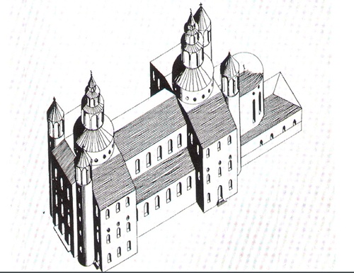 arch: St. Requier, Centula, France,(790-800), Pre-Romanesque