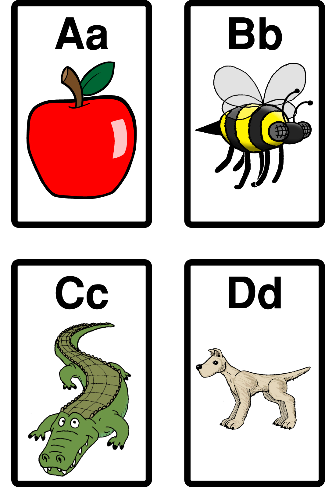 A B C Flash Cards Printable - prntbl.concejomunicipaldechinu.gov.co