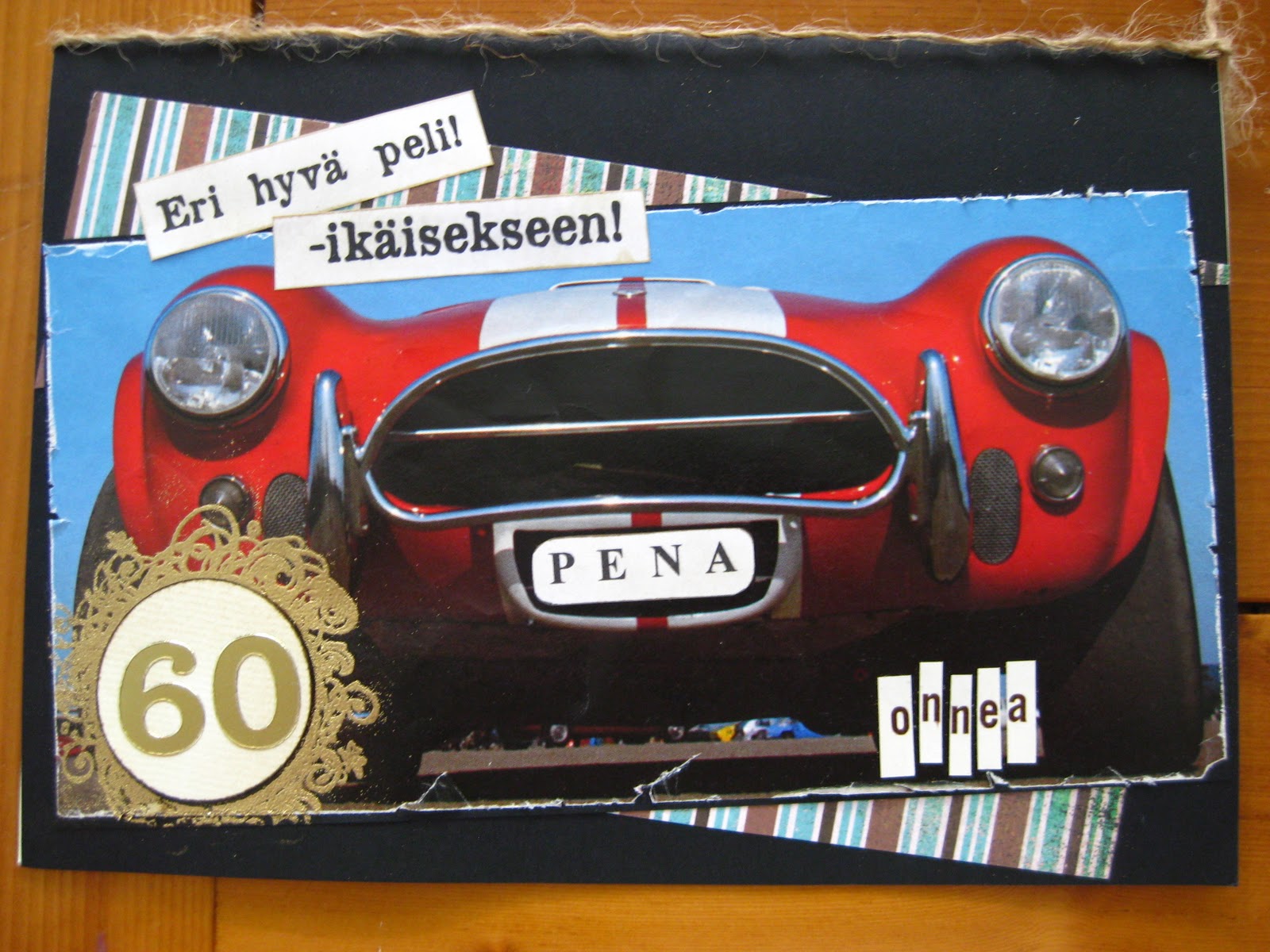 nooran nurkka: Tilauskortteja 60-vuotiaalle.