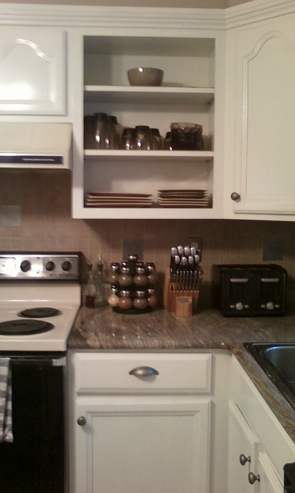 Storm Cloud Nine: Winter white...kitchen cabinets!