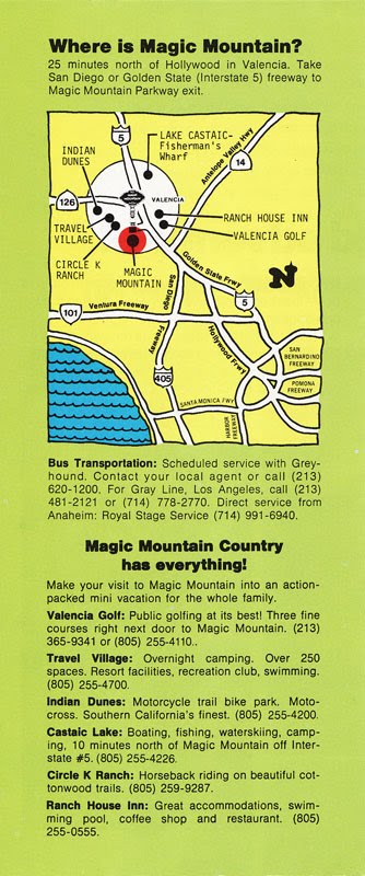 NewsPlusNotes: Sabrina's Brochure Spotlight: Magic Mountain 1978