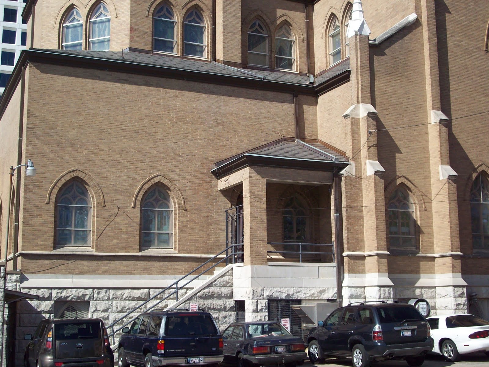 Haec Est Domus Domini: Repainted door to Work Sacristy