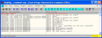 INFORMATION SECURITY, BEYOND THE LIMIT: Reverse Engineering Basics (CrackMe v1.0 by Cruehead/ MiB)