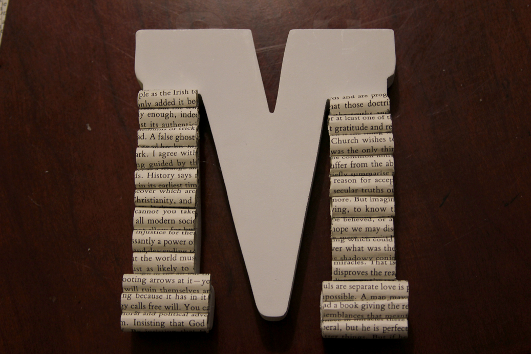 Little Things Bring Smiles: .Book Letters Tutorial.