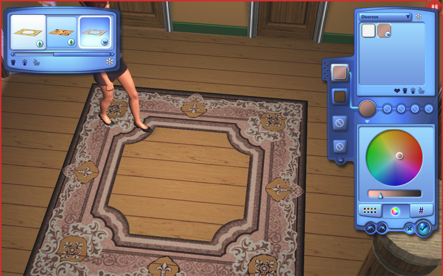 Ticiane's Sims 3 CC: Nouveau Rugs (Conversion)