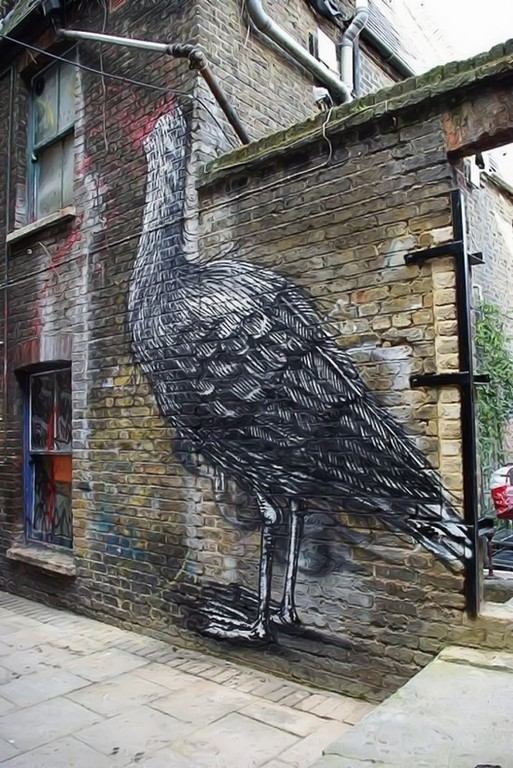 Fun Panorama: Graffiti with animals