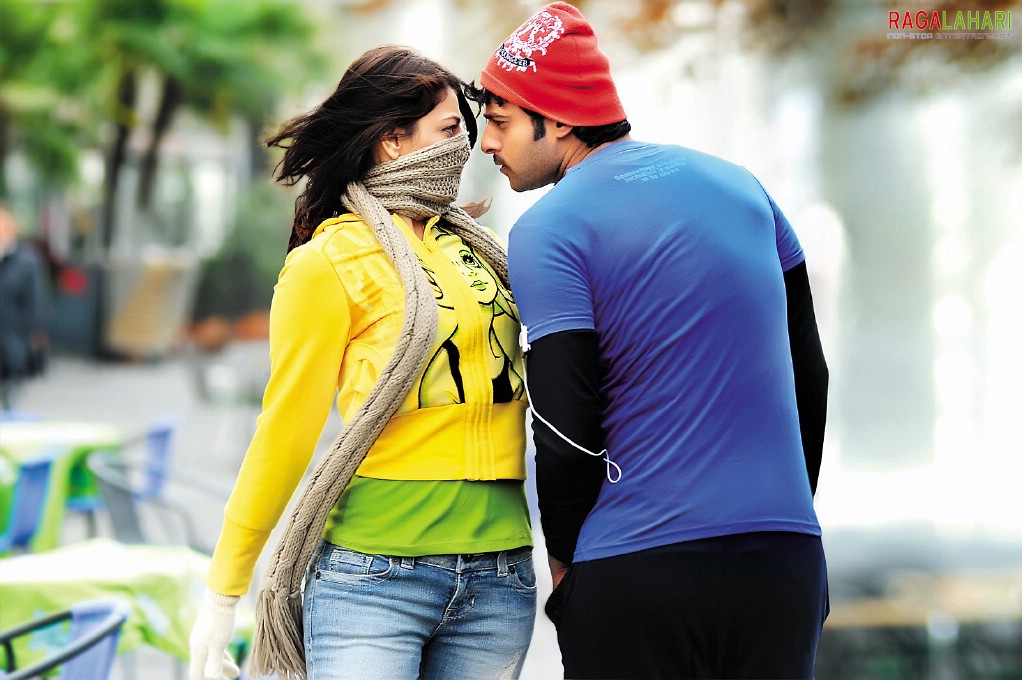 Ezone: Prabhas & Kajal Movie " DARLING " HQ Shooting Photos - 2010