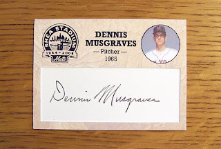 The Amazing Shea Stadium Autograph Project: #54) DENNIS MUSGRAVES