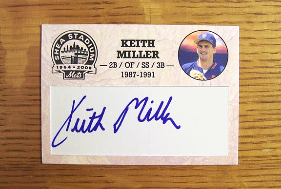 The Amazing Shea Stadium Autograph Project: #349) KEITH MILLER