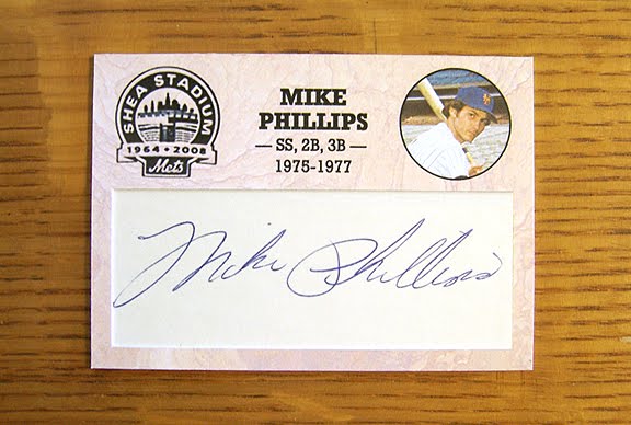 The Amazing Shea Stadium Autograph Project: #197) MIKE PHILLIPS