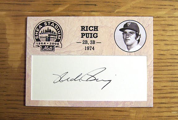 The Amazing Shea Stadium Autograph Project: #184) RICH PUIG