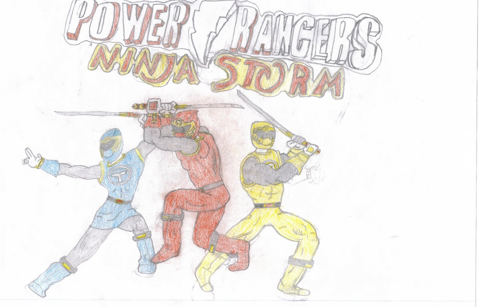 Sketching Heroes, by Daniel Almeida: Power Rangers Ninja Storm